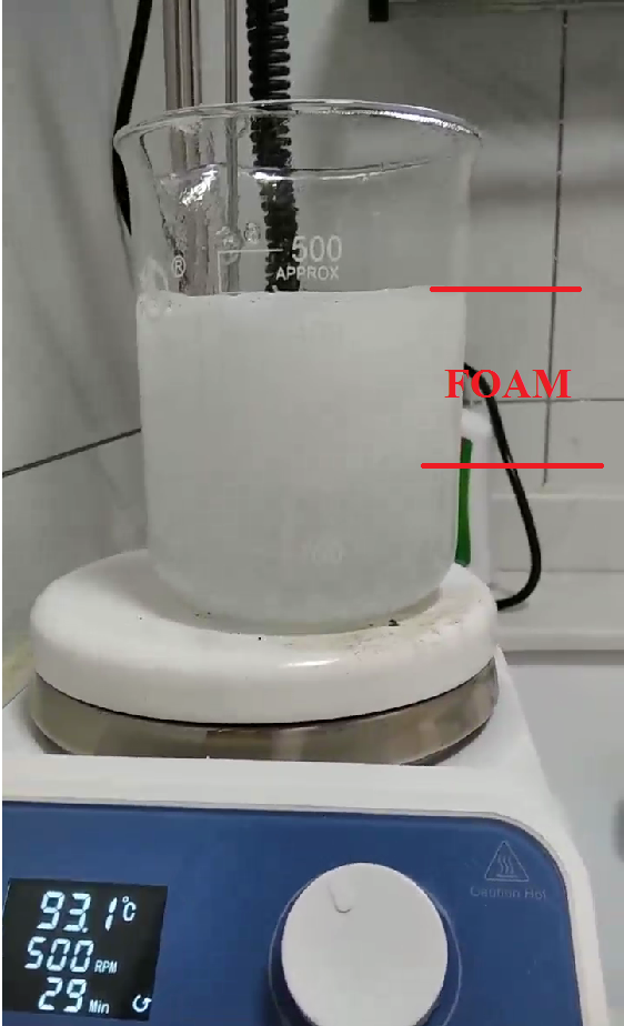 How to distinguish Anti-foaming agent added or not in PVA!
